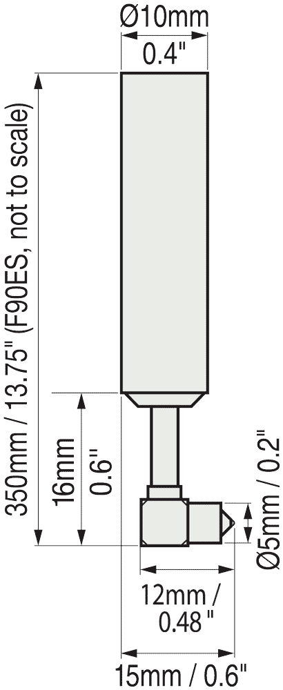 PROBE-FNS-6000 - PosiTector® Coating Thickness Gauge Cabled Probe ...