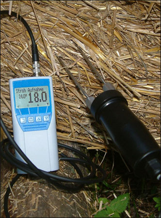 Moisture meter for Hay, Straw and Insulating Material - FLW